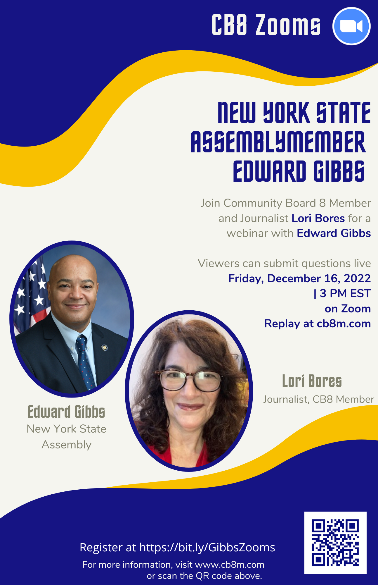 CB8 Zooms Featuring Edward Gibbs - Manhattan Community Board 8